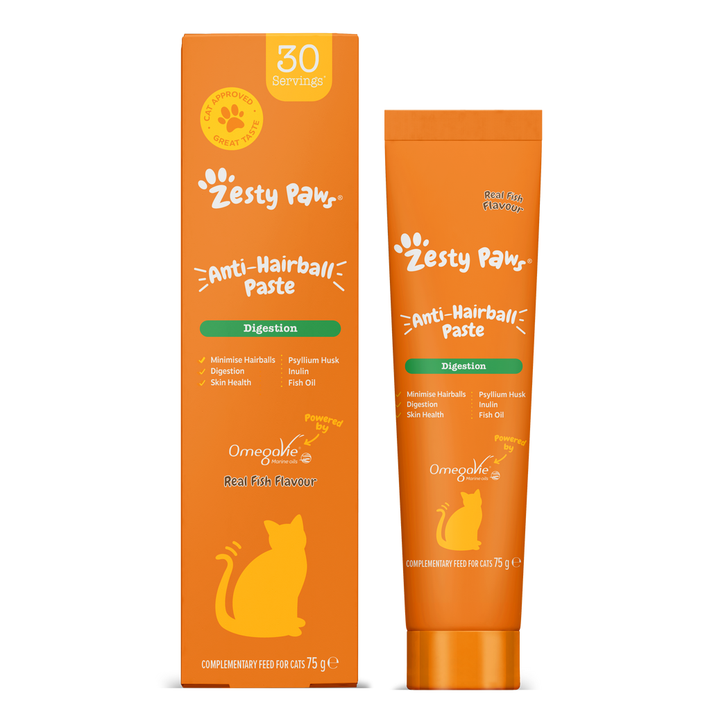 Anti-Hairball Paste for Cats – Zesty Paws UK