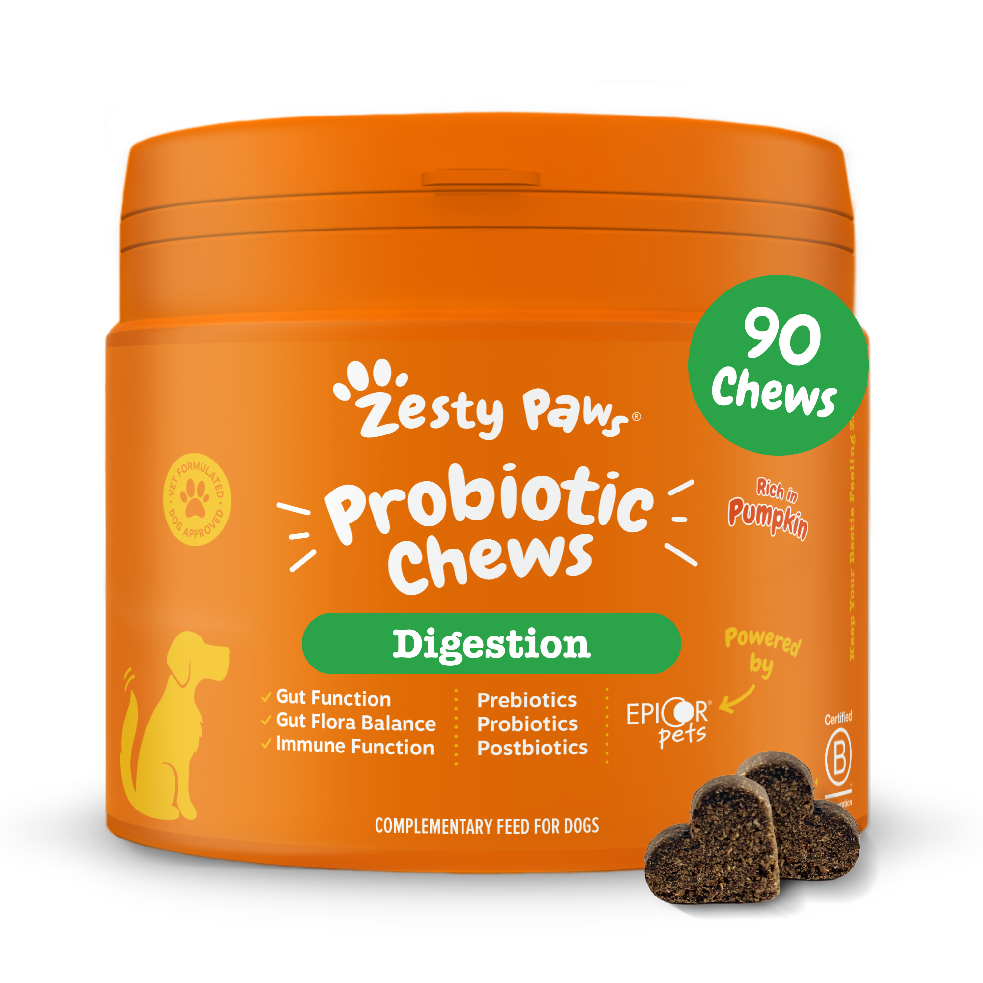 Probiotics Chews for Dogs – Zesty Paws UK